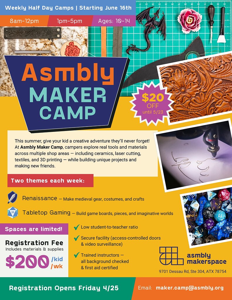 Maker Camp - A First Look at Youth Summer Camps! - Education - YO! Asmbly
